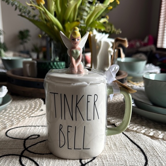 Rae Dunn | Kitchen | Tinker Bell Ceramic Mug With Green Handle | Poshmark